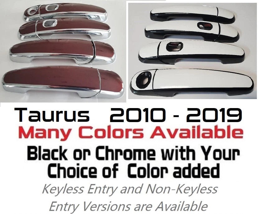 Custom Car Door Handle Overlays Covers For 2010 - 2019 Ford Taurus ...