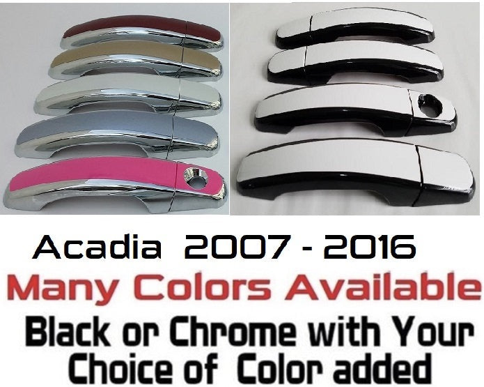 Custom Car Door Handle Overlays Covers For 2007 - 2016 GMC Acadia ...