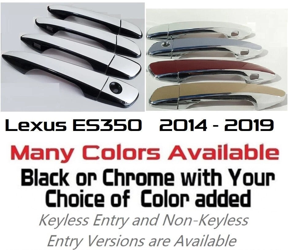 Custom Car Door Handle Overlays Covers For 2014 - 2019 Lexus ES350 ...