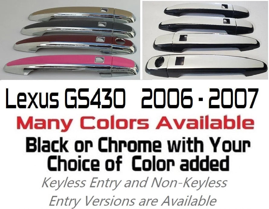 Custom Car Door Handle Overlays Covers For 2006 - 2007 Lexus GS430 ...