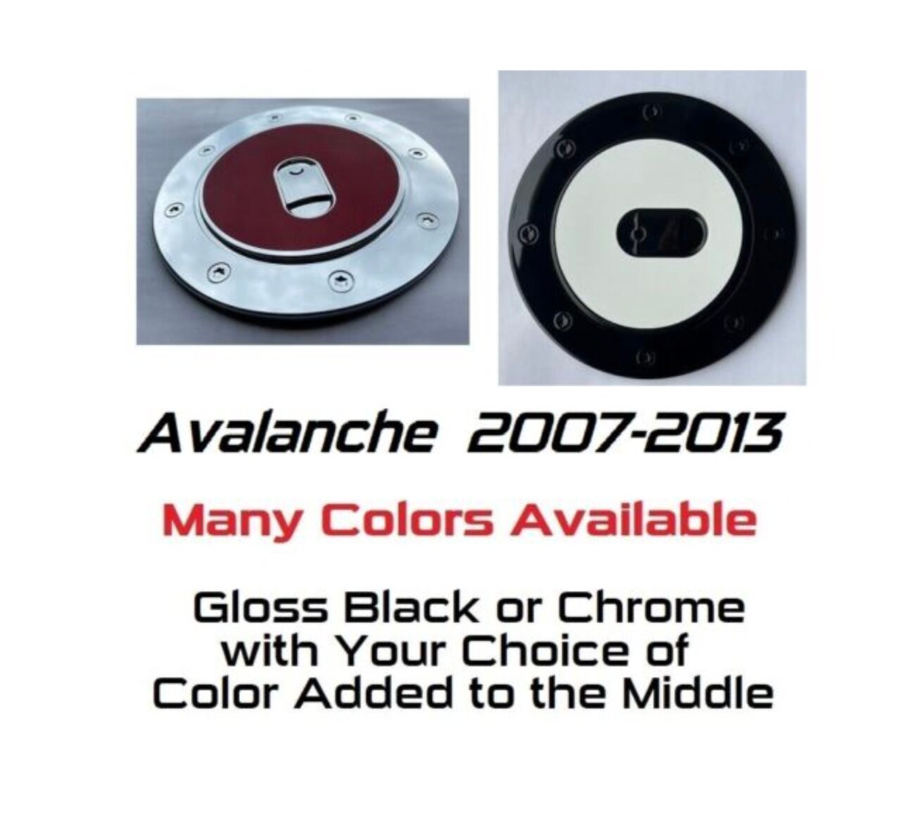 Custom Gas Door Cover For the 2007 - 2013 Chevy Avalanche – Dazz Custom ...